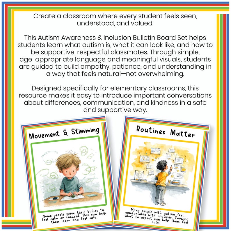 Autism Awareness Month Bulletin Board | Neurodiversity Posters ...