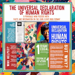 Universal Declaration of Human Rights Bulletin Board Sets | UDHR Month ...