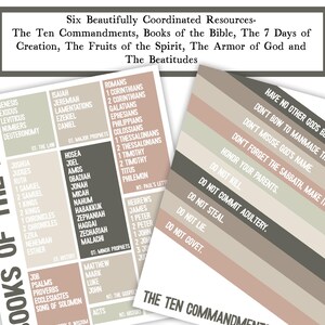 Christian Virtues Decor Bundle Set | Bible Verses Bulletin Board, 7 ...