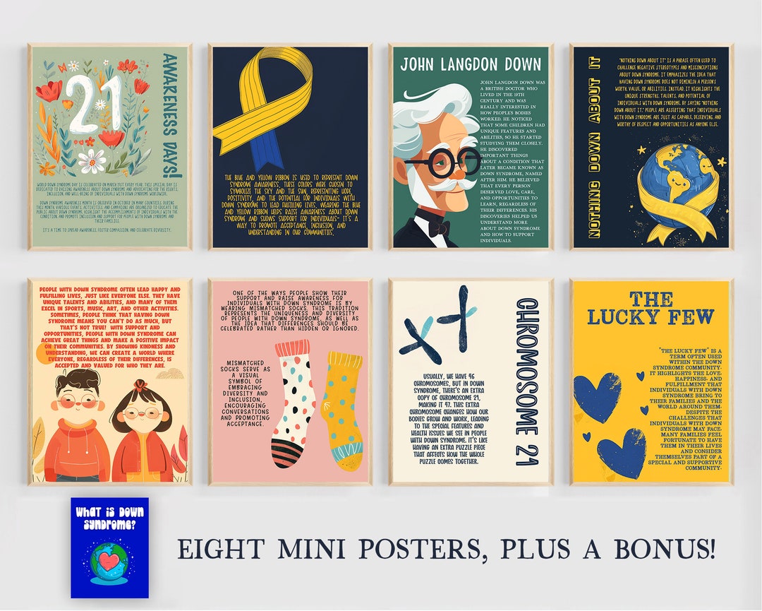 Down Syndrome Awareness Month Posters | Down Syndrome World Day ...