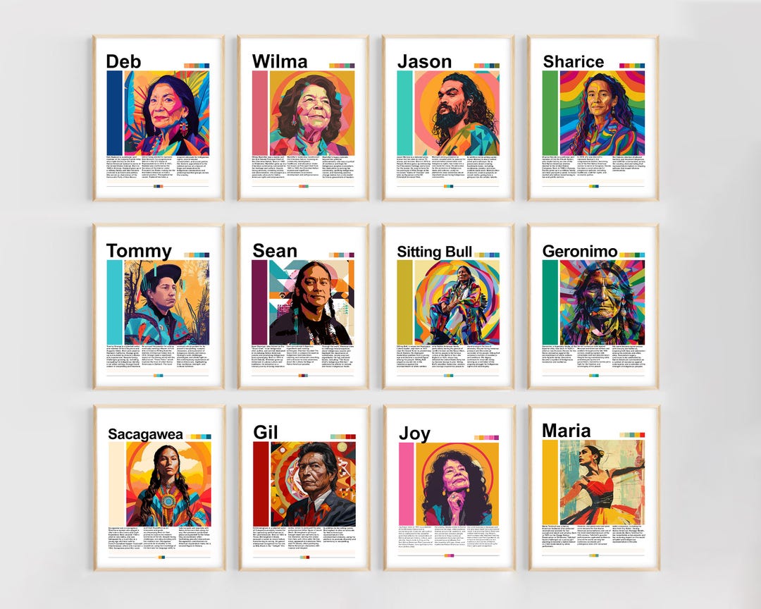 Native American Heritage Month Retro Posters | Indigenous People ...