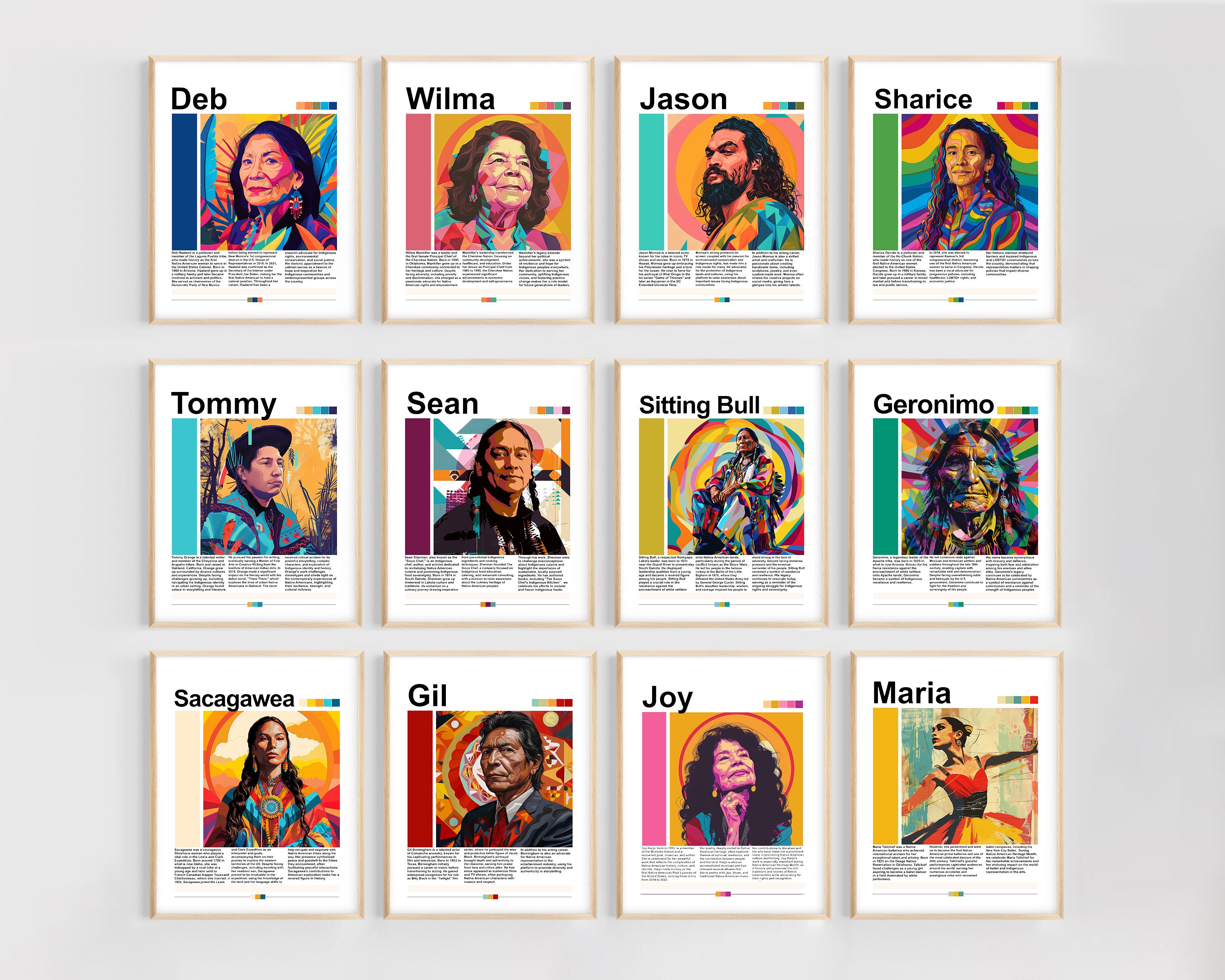 Native American Heritage Month Retro Posters | Indigenous People ...