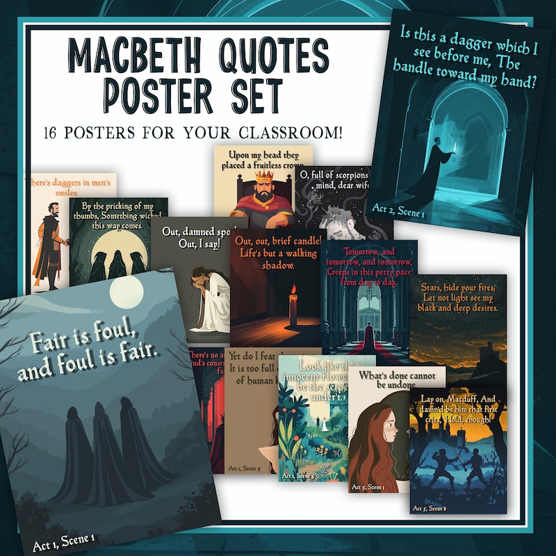 Macbeth English Posters - Etsy