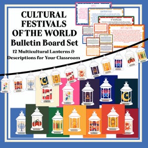 Cultural Festivals Bulletin Board | Lantern Classroom Banner | Holidays ...