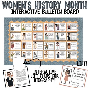 Women's History Month Bulletin Board Set Posters | International Women ...