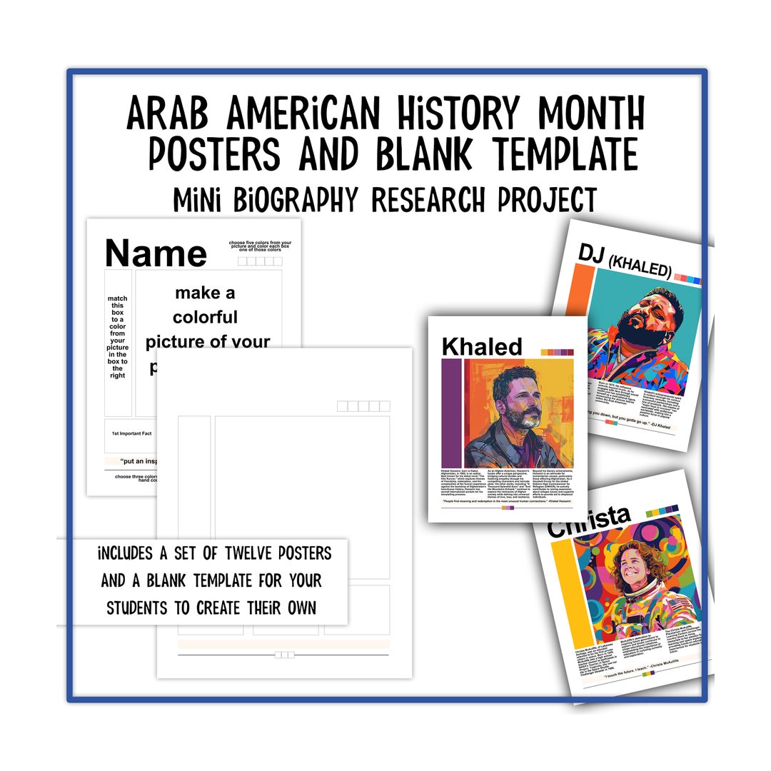 Arab American Heritage Month Project Arab Americans History Month ...