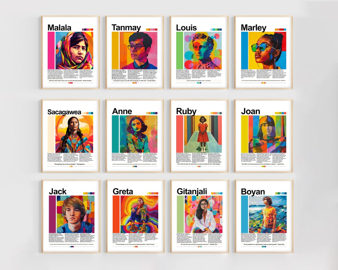 Kids Who Changed the World Bulletin Board Kid Leaders Inclusion Posters ...