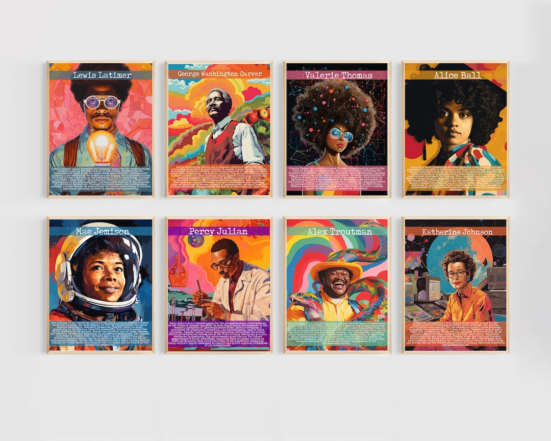 Black STEM Bulletin Board | Black Scientists Mathematicians Posters ...
