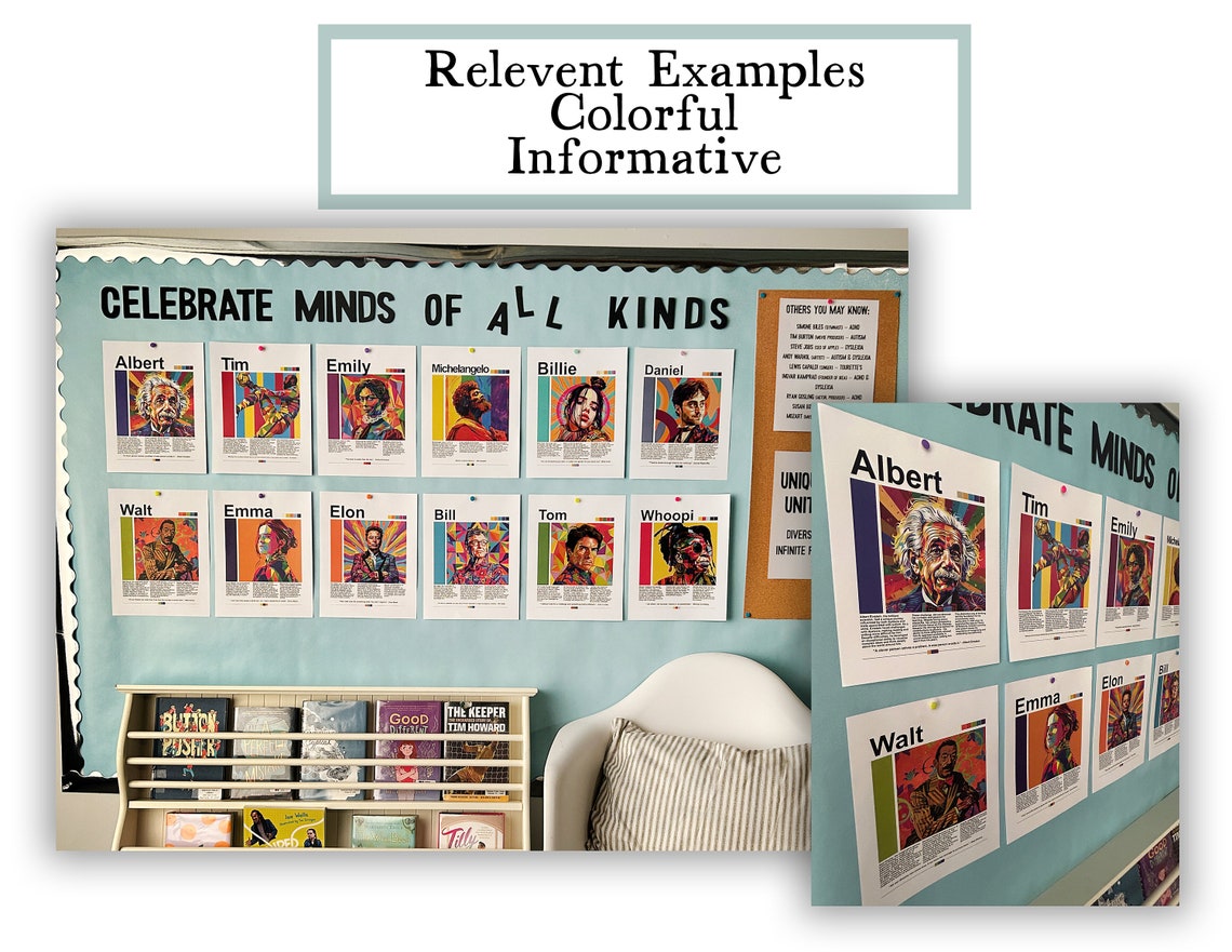 Neurodiversity Awareness Month Bulletin Board | Celebrate Neurodiverse ...