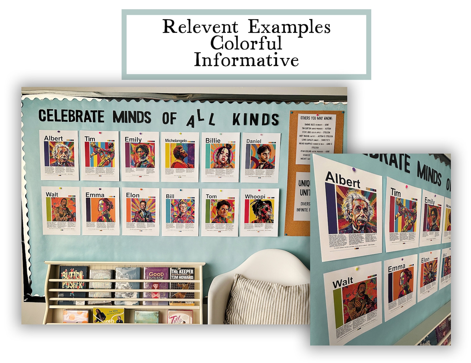 Neurodiversity Awareness Month Bulletin Board | Celebrate Neurodiverse ...