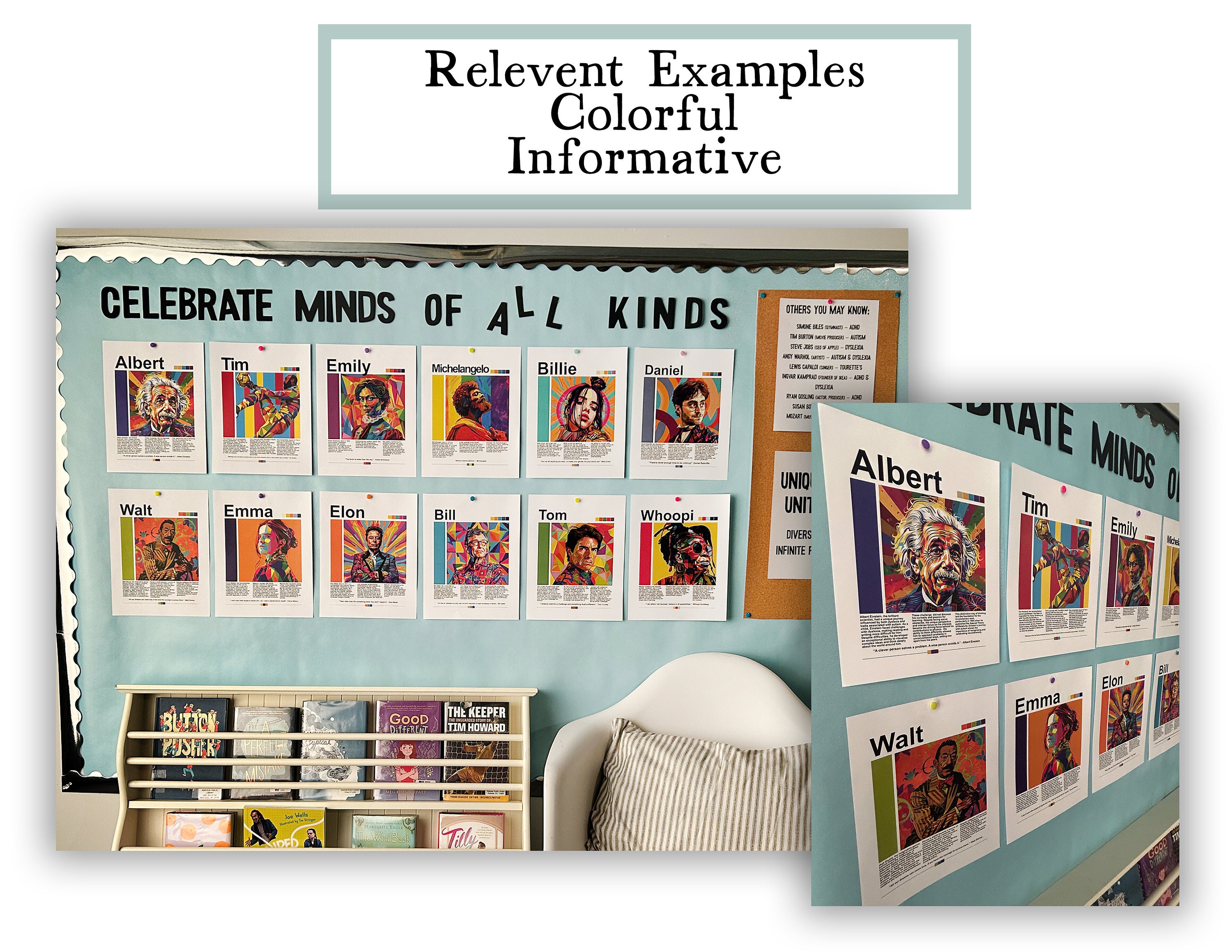 Neurodiversity Awareness Month Bulletin Board | Celebrate Neurodiverse ...