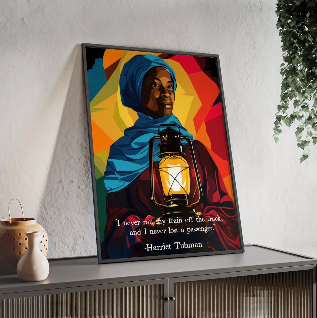 Harriet Tubman Digital Art Print | Black History Month Printable ...