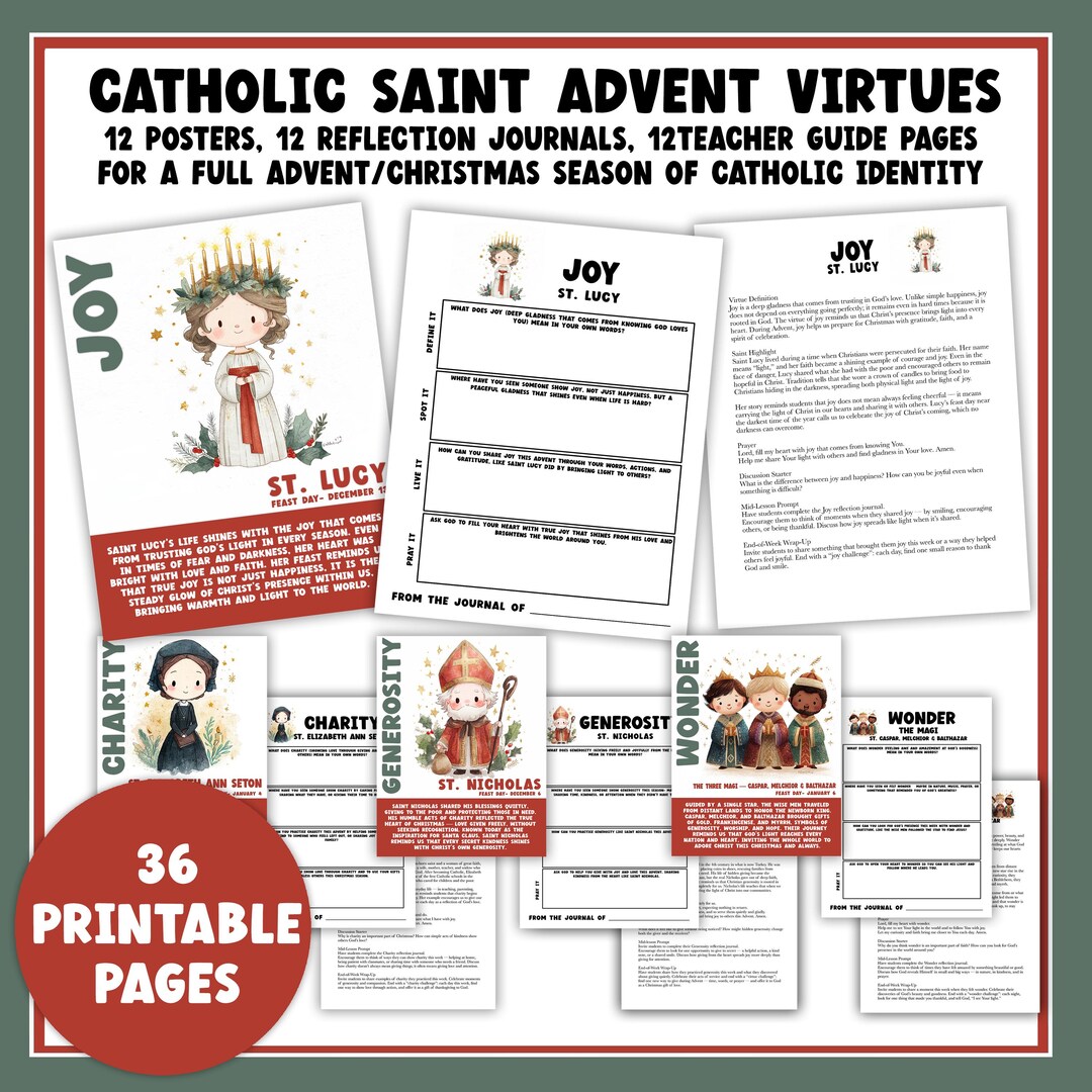 Saints of the Season Advent & Christmas Program | Catholic Saint ...