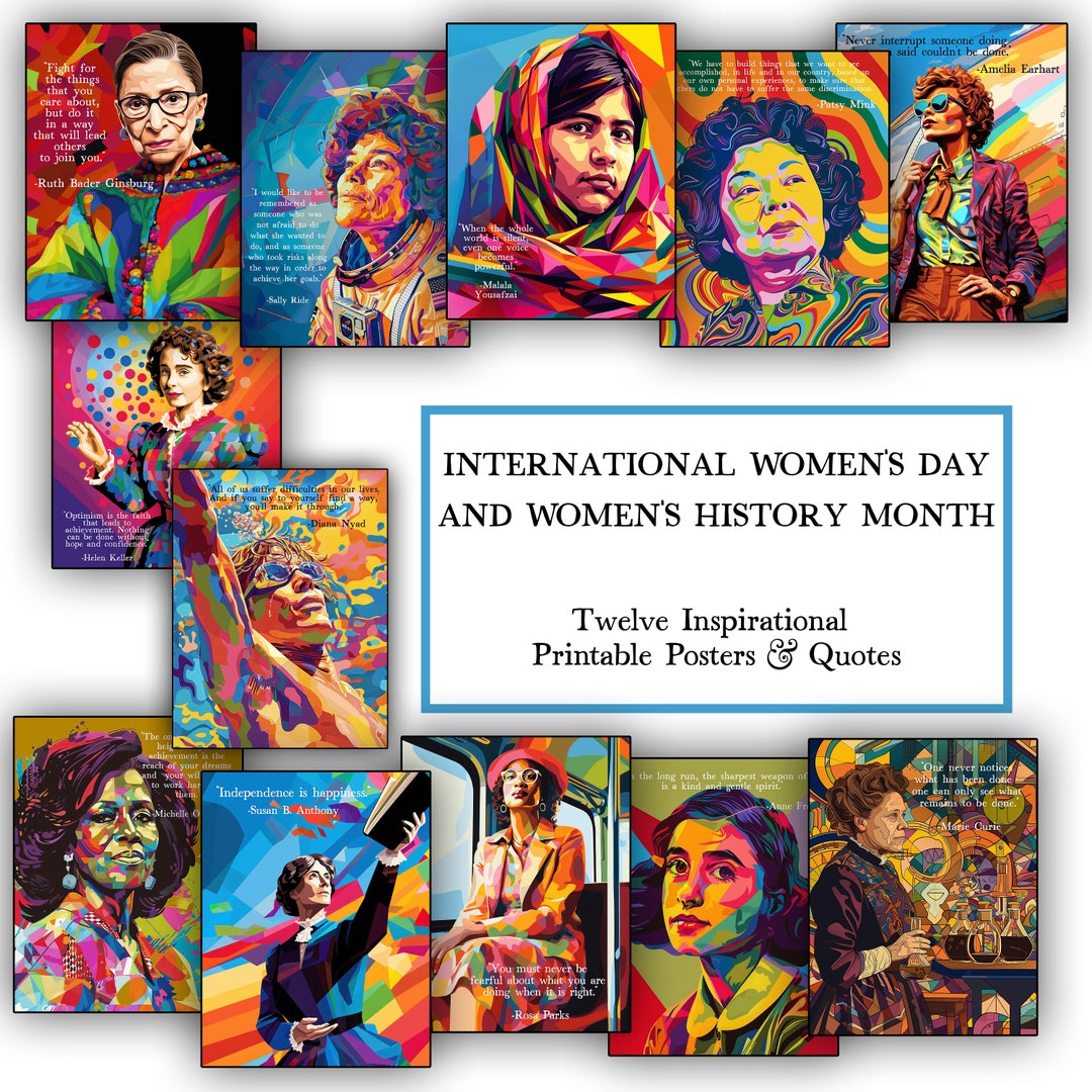 Women's History Month Posters | Women's History Month Bulletin Board ...
