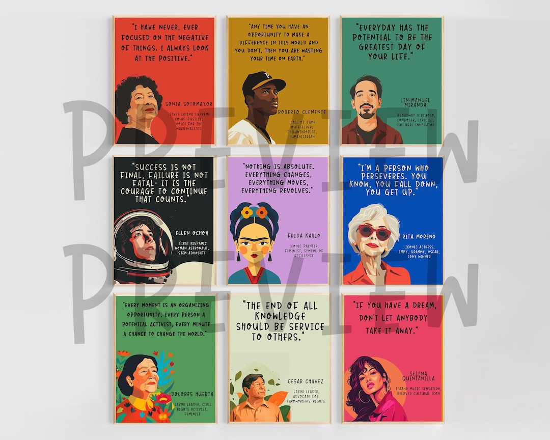 Hispanic American Heritage Month Posters | Hispanic Americans History ...