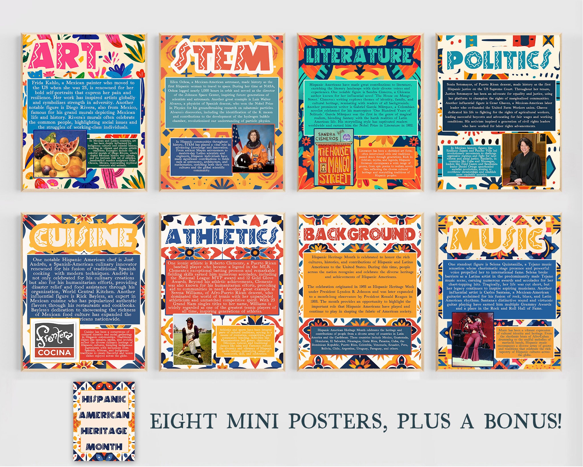 Hispanic American Heritage Month Bulletin Board Bundle | Hispanic ...