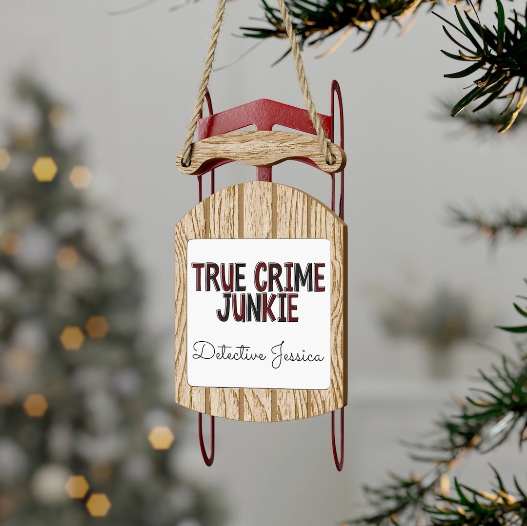Custom True Crime Ornament | Personalized Criminal True Crime Junkie ...