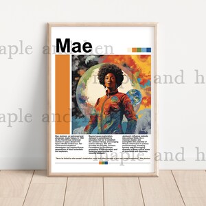 Mae Jemison Digital Art Print Black History Month Printable Women's ...
