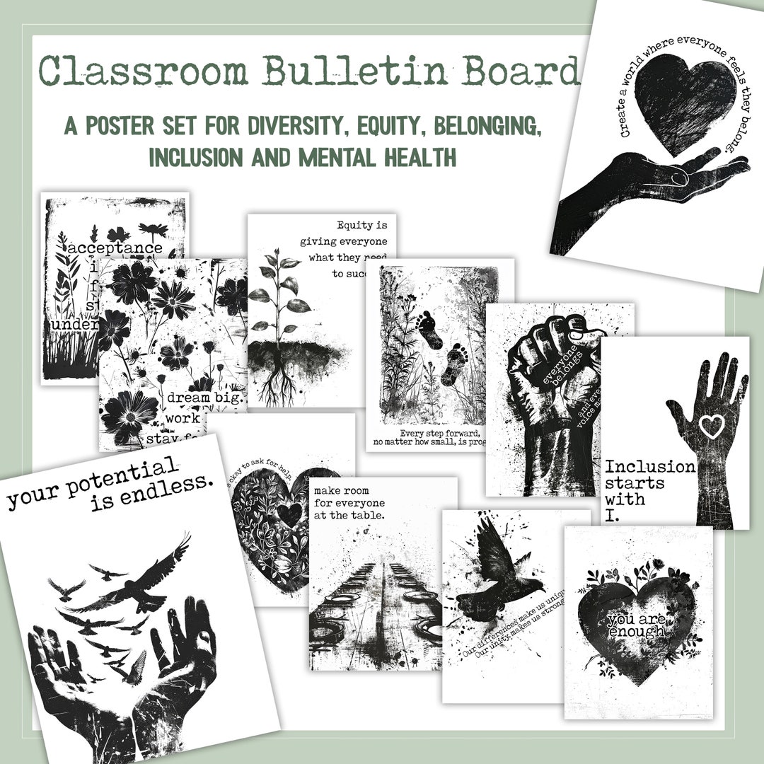 Classroom Decor Bundle | Diversity Equity Inclusion Belonging DEIB ...