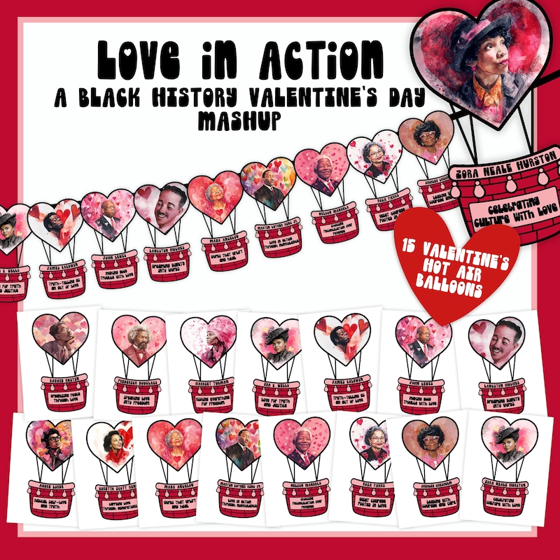 Black History Valentine Day Posters - Etsy