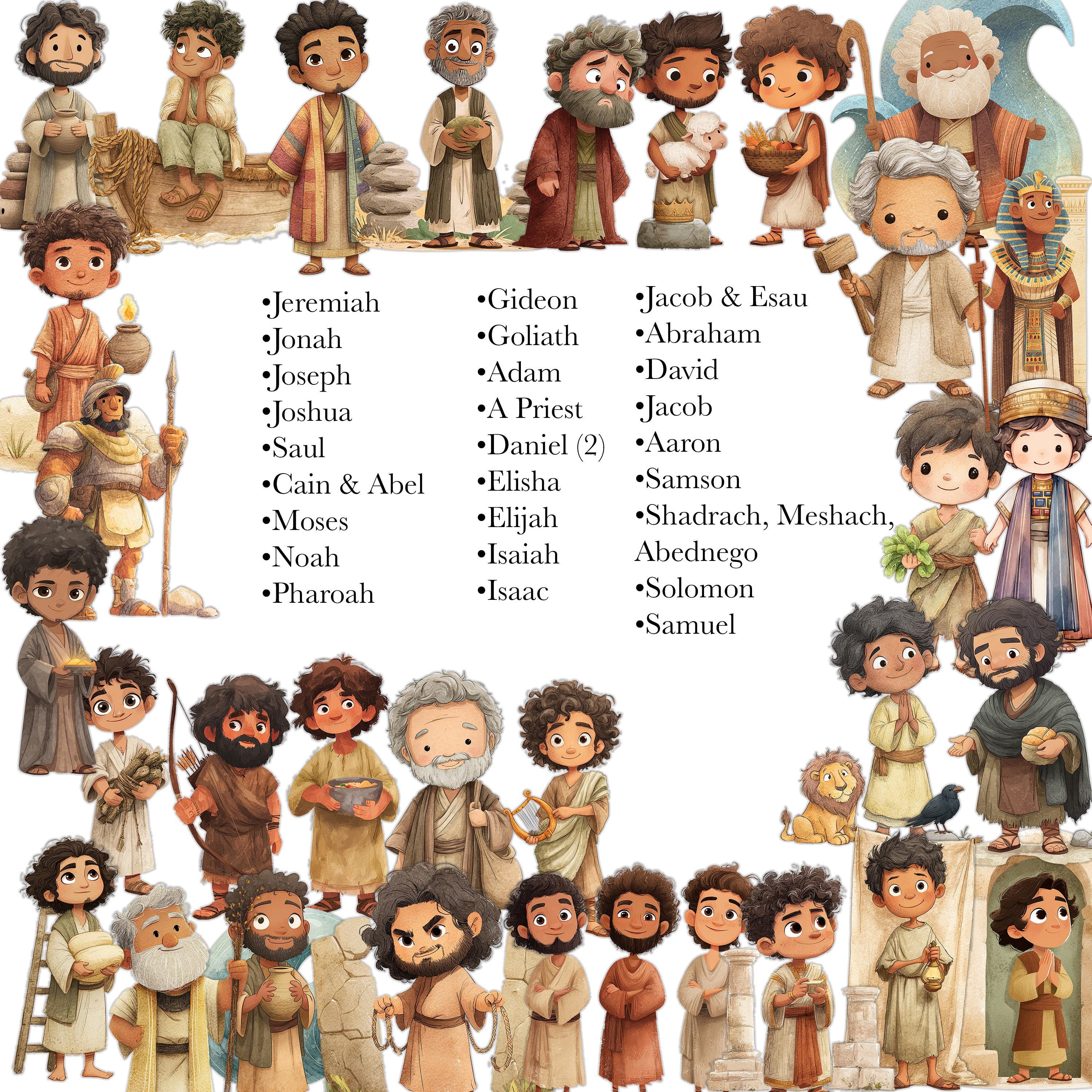 Old Testament Bible Clipart | 75+ PNG Bible Characters, Stories ...
