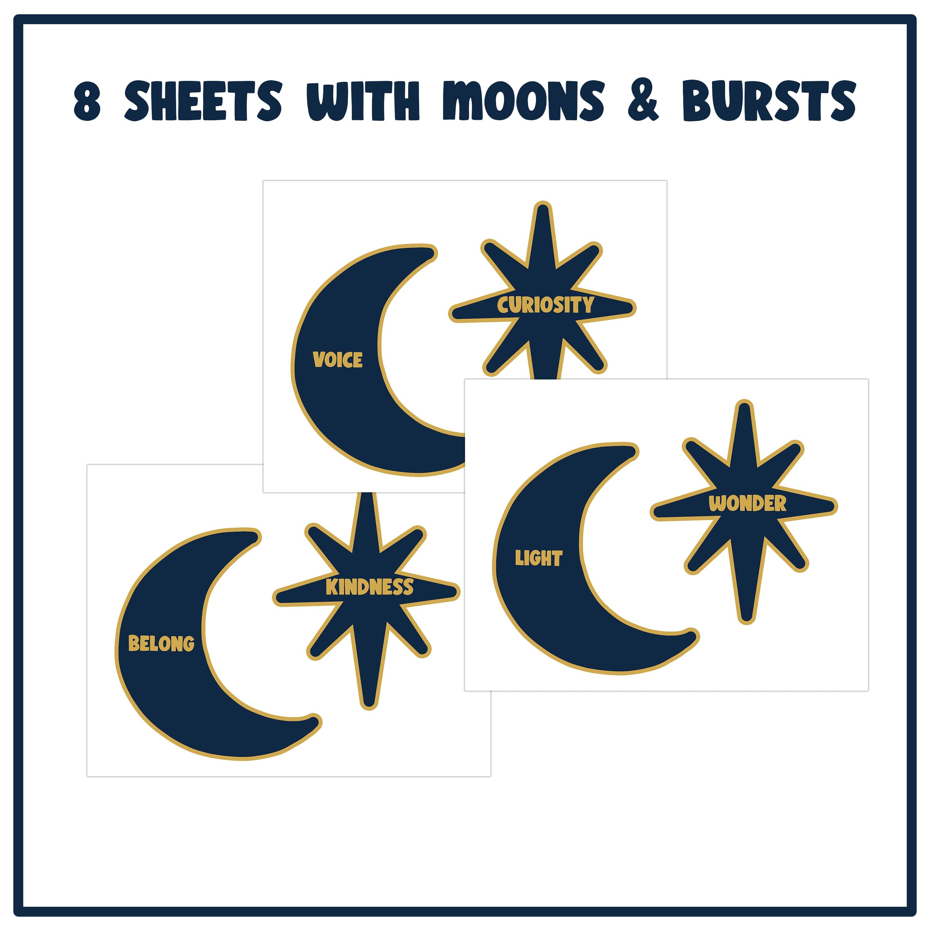 SEL Bulletin Board Set | We All Belong Here Star Constellation Decor ...