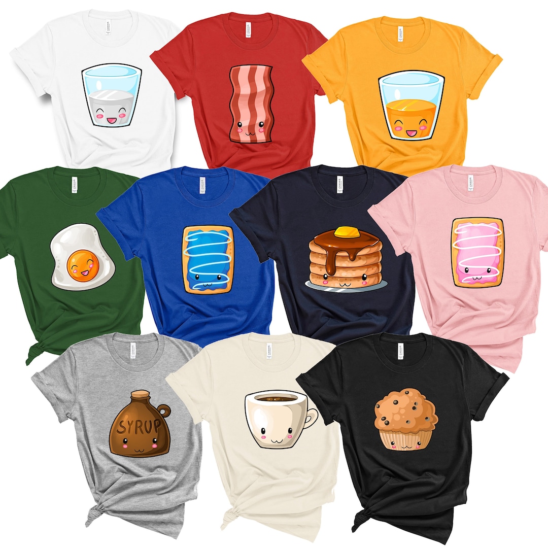 Group Breakfast Food Costume Shirts | Matching Halloween Costumes ...