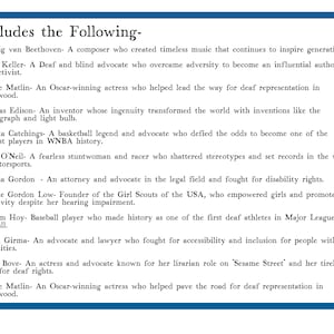 Deaf Awareness Month Bulletin Board Posters | Famous People Hearing ...