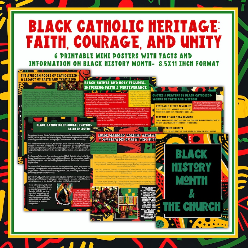 Black History Church Bulletin Covers - Etsy