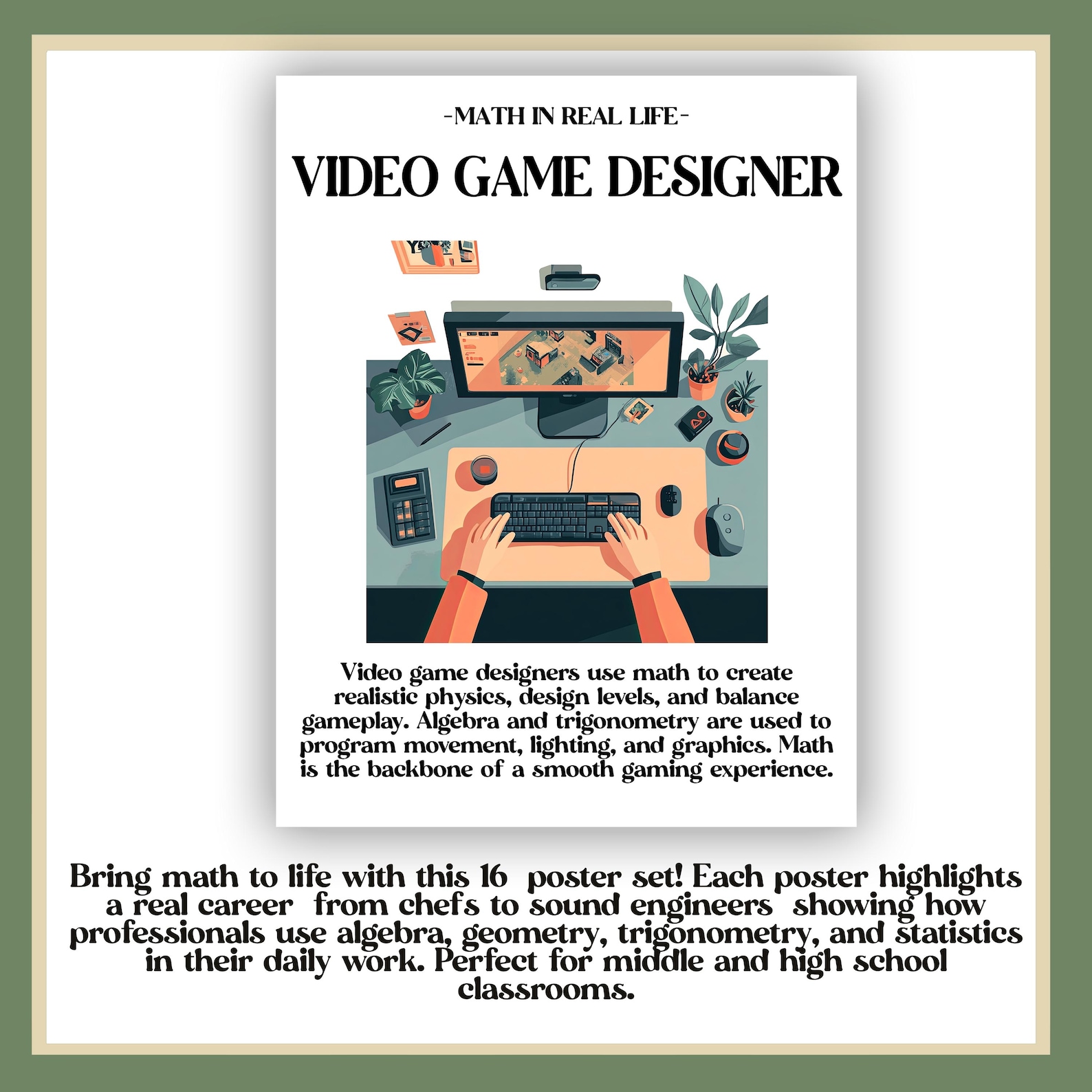 Math Career Posters | Careers That Need Math Bulletin Board Set | Math ...