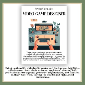 Math Career Posters | Careers That Need Math Bulletin Board Set | Math ...