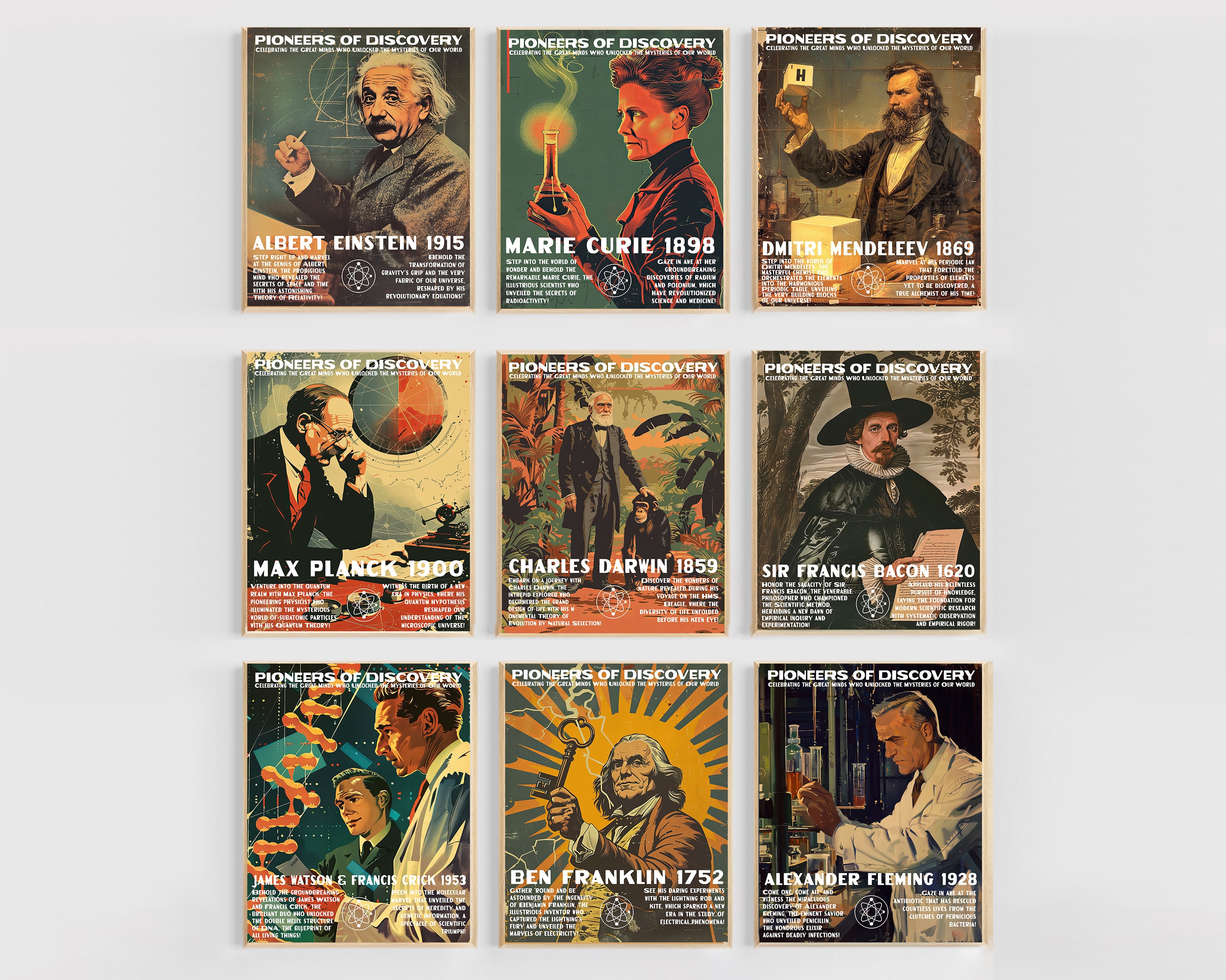 Famous Scientists Bulletin Board Decorations 16 Science Classroom ...