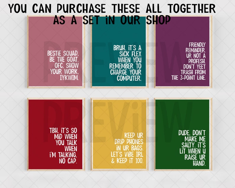 Funny Classroom Poster | High School Middle School Teacher Charge ...