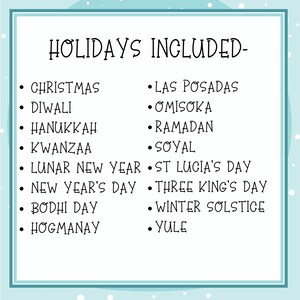 World Winter Holidays Snow Globe Bulletin Board | 16 Holidays Around ...