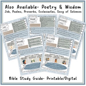 Bible Study Guide | Old Testament History Books Digital Guide ...