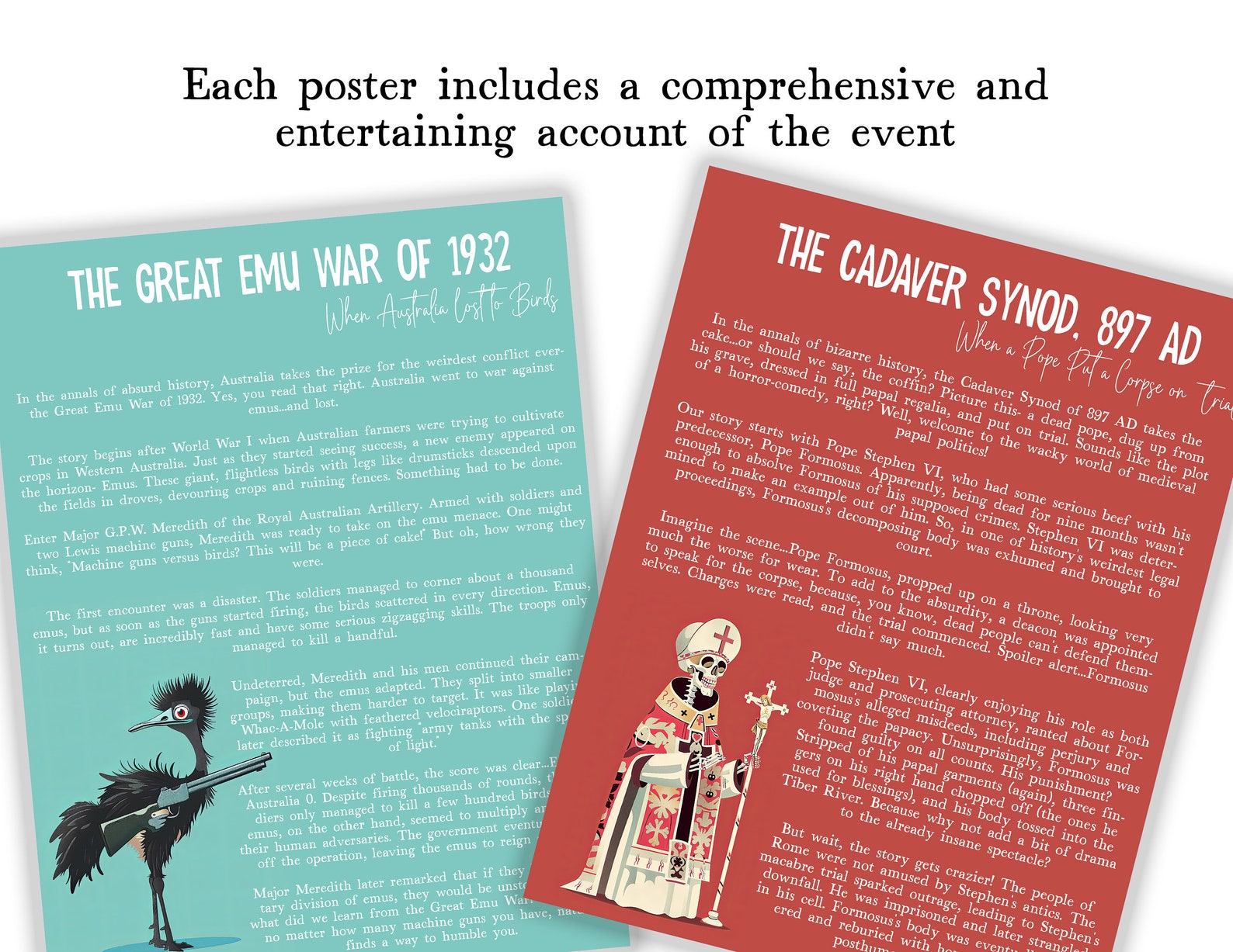 World History Bizarre Events Bulletin Board Set | Funny Ap World Weird ...