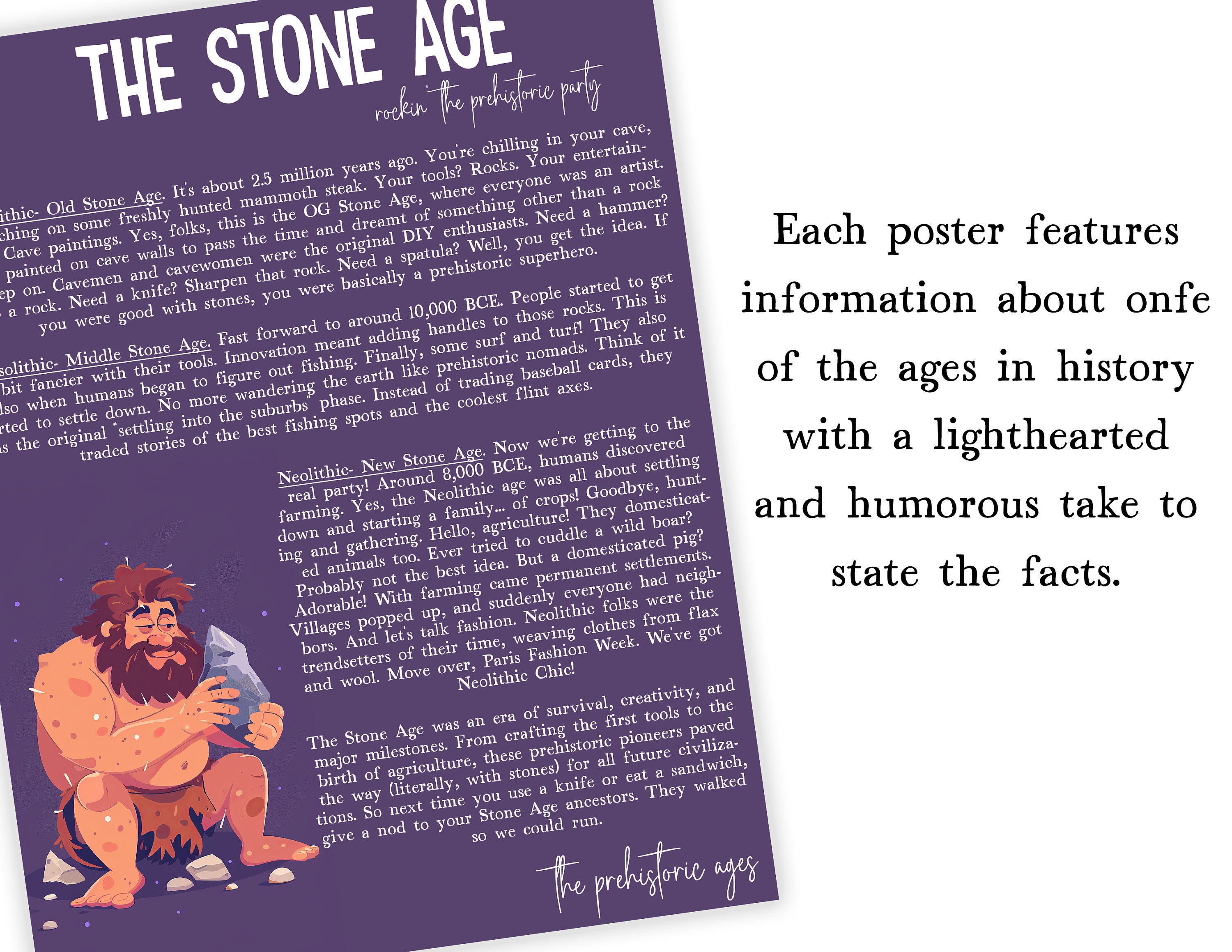 World History Ages Poster Set | Time Periods in History Printable ...
