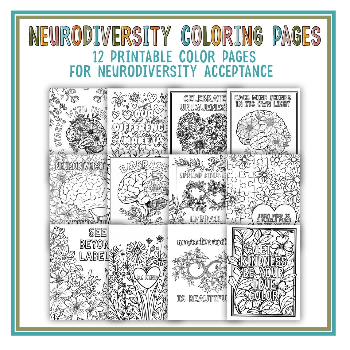 Neurodiversity Awareness Month Posters | Autism Acceptance Bulletin ...