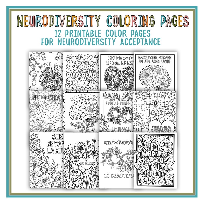 Neurodiversity Awareness Month Posters | Autism Acceptance Bulletin ...