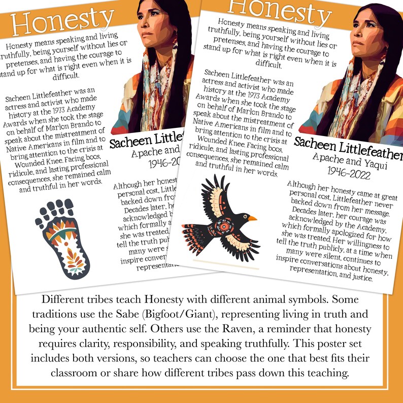 Seven Grandfather Teachings Posters | 7 Sacred Teachings Bulletin Board ...