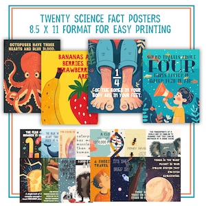 Funny Science Class Posters | Hilarious Facts Science Teacher Classroom ...