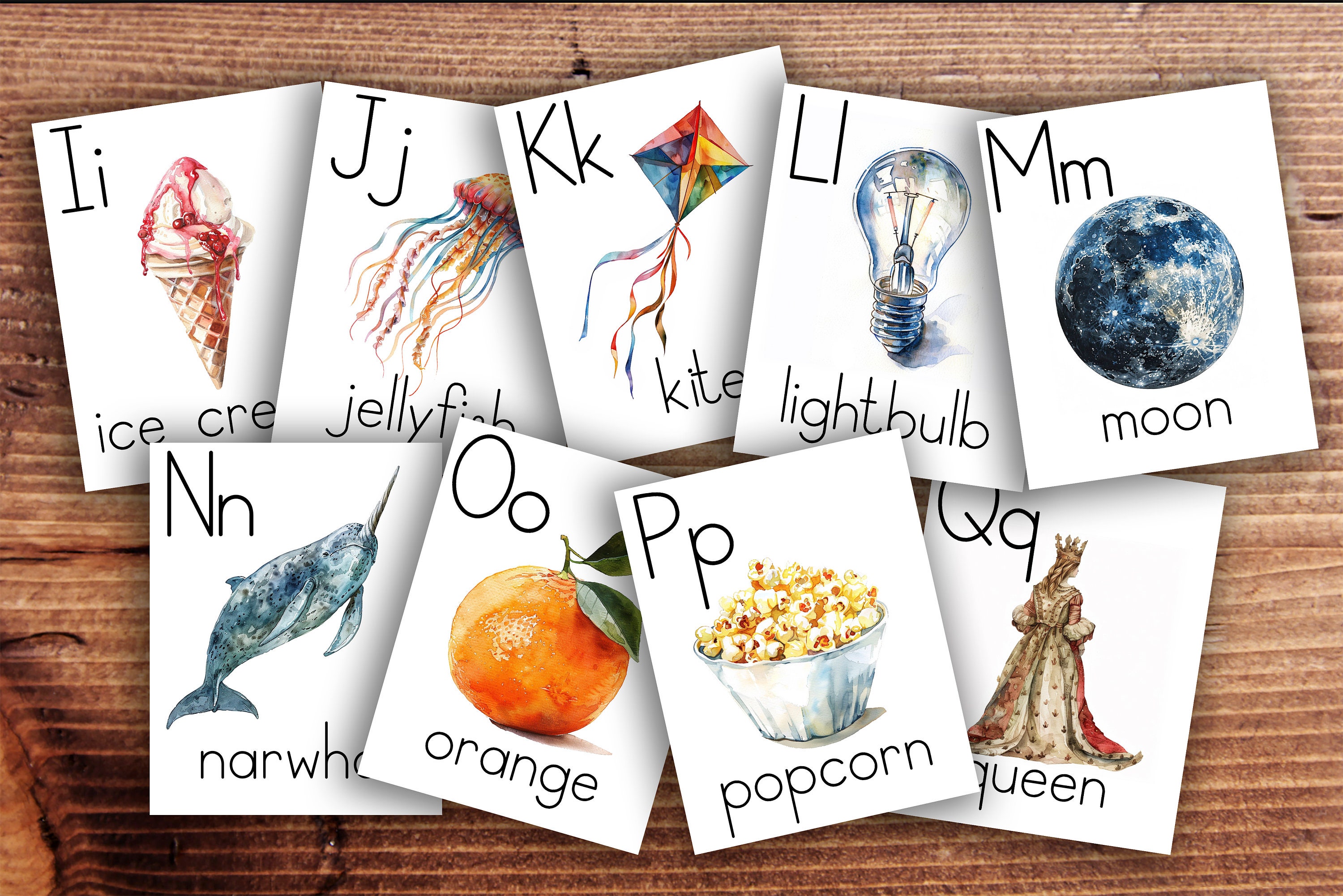 Alphabet Flashcards | Alphabet Posters | ABC Montessori Flash Cards ...