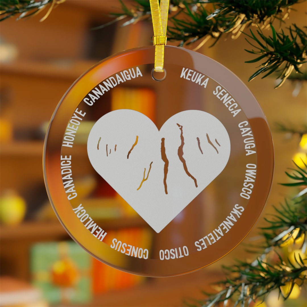 Finger Lakes Glass Ornament Finger Lake Cottage Christmas - Etsy