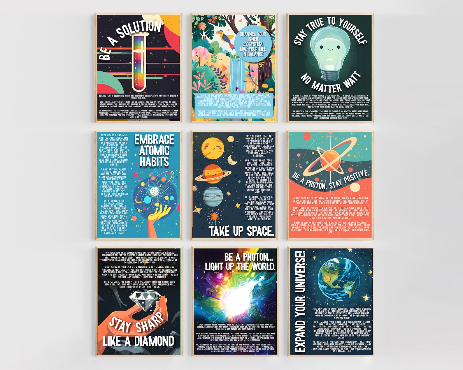 Motivational Science Class Posters | Inspirational Middle School ...