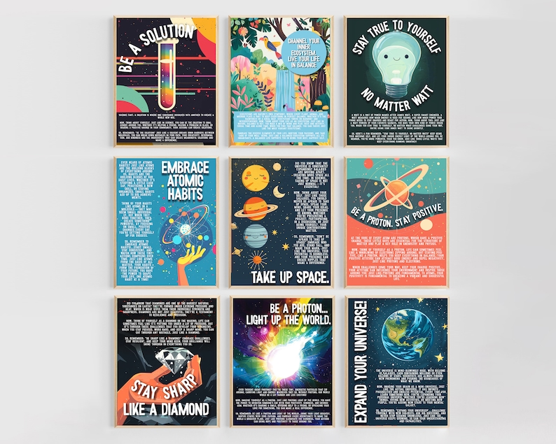 Motivational Science Class Posters | Inspirational Middle School ...