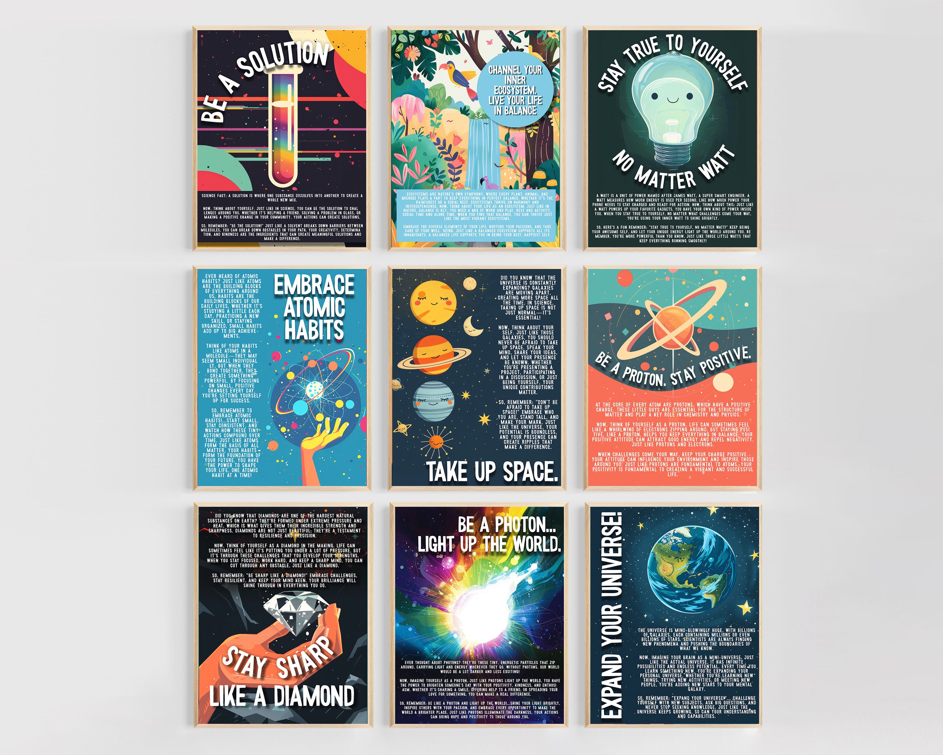 Motivational Science Class Posters | Inspirational Middle School ...