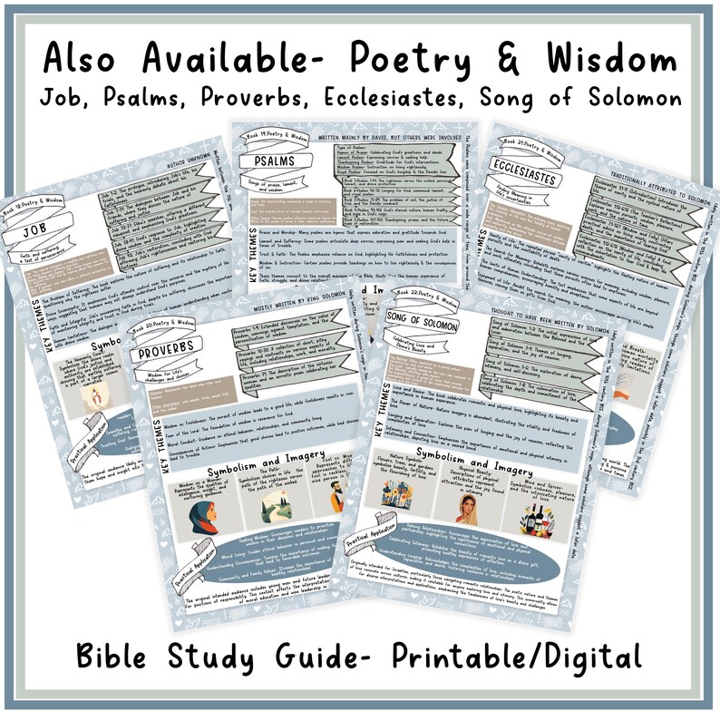 Bible Study Guide | the Pentateuch Digital Guide | Printable Bible ...