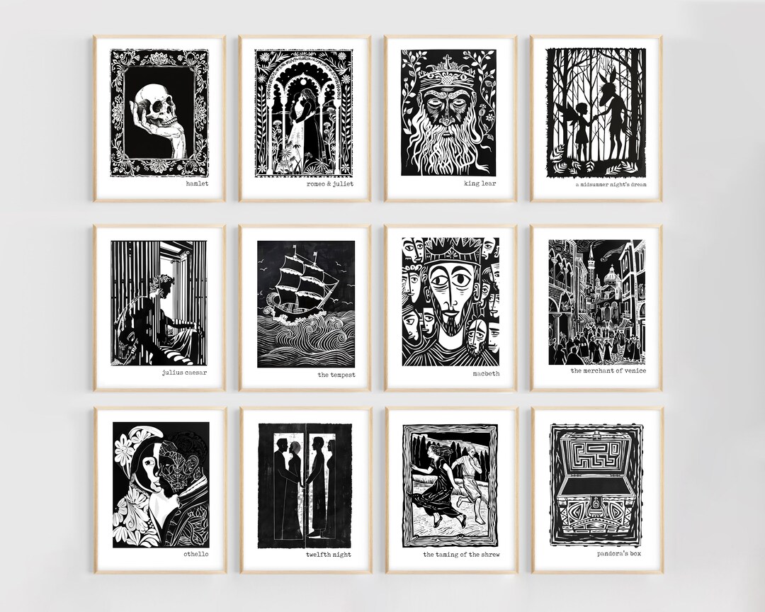 Shakespeare Art Posters English Literature Bulletin Board Shakespeare ...