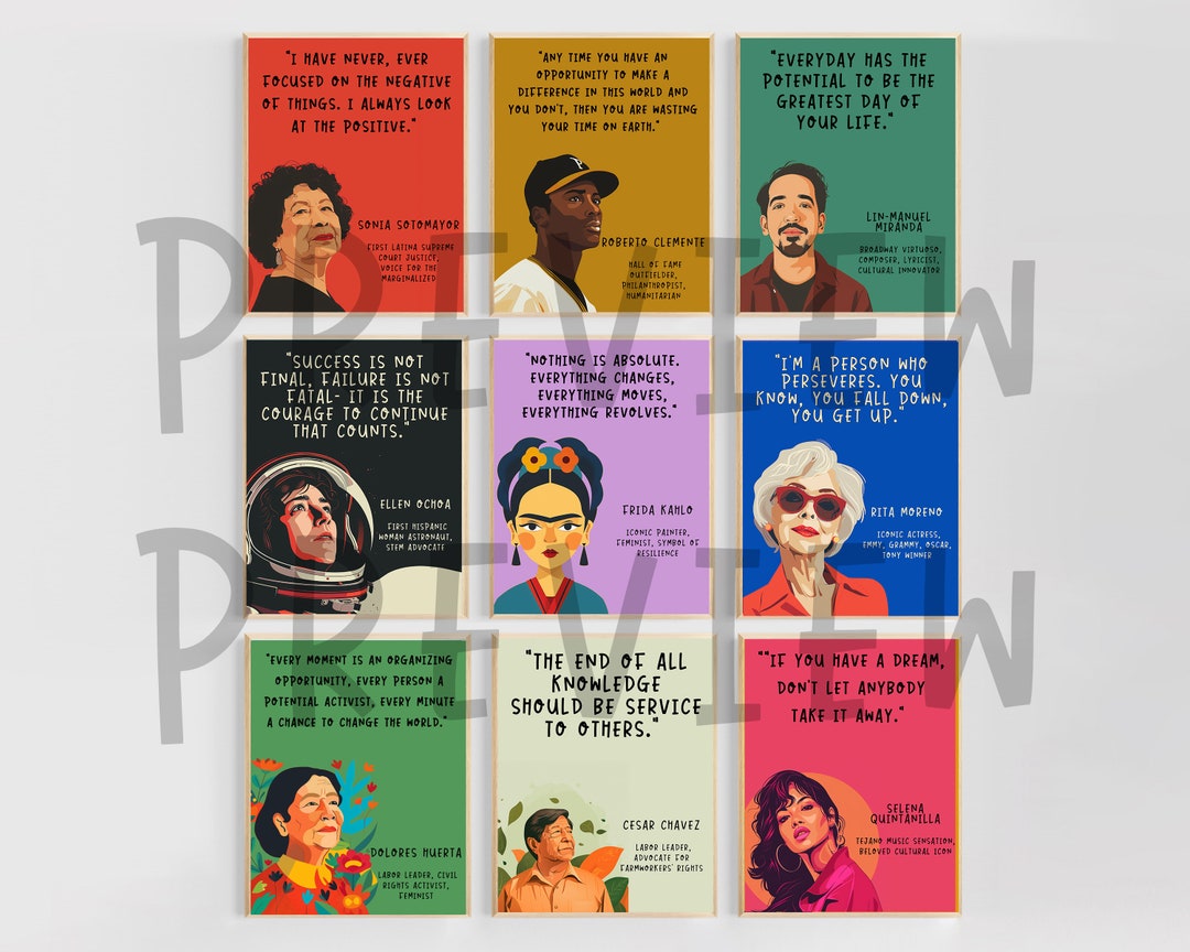 Hispanic American Heritage Month Posters Hispanic Americans History ...
