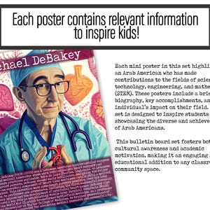 Arab American STEM Bulletin Board | Arab American Heritage Month Poster ...